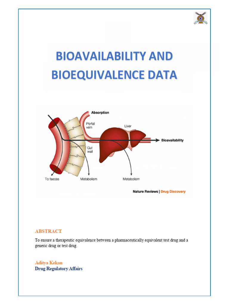 Bioavailability and Bioequivalence Overview | PDF | Bioavailability | Pharmacokinetics