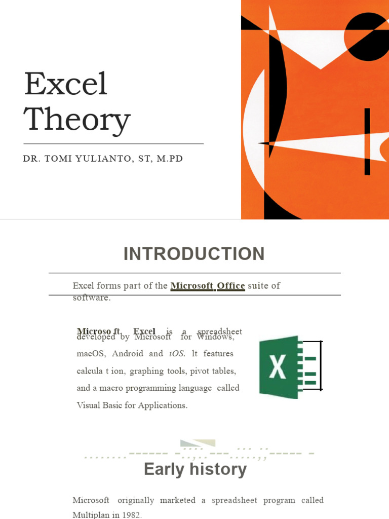 Excel Theory | PDF | Microsoft Excel | Spreadsheet