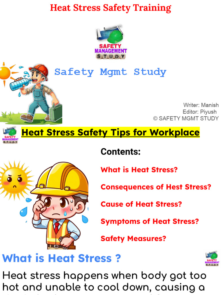 Heat Stress Safety PPT - 1 | Download Free PDF | Hyperthermia | Hypothermia