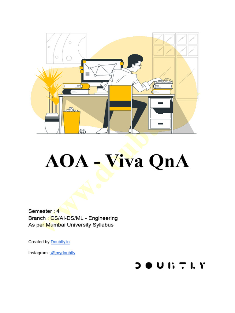 AOA - Viva QnA - Doubtly - in | PDF | Dynamic Programming ...