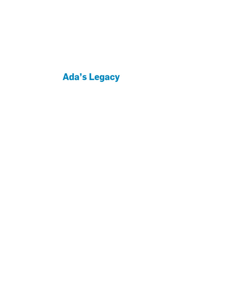 Ada's Legacy | PDF