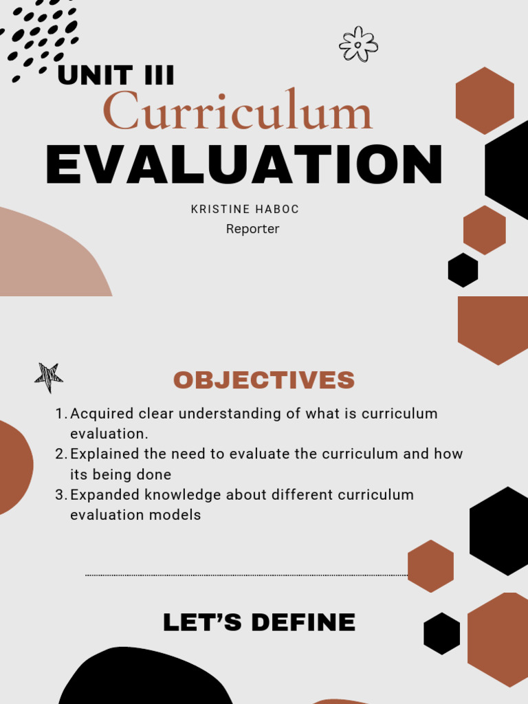 Understanding Curriculum Evaluation Process | PDF | Evaluation | Curriculum