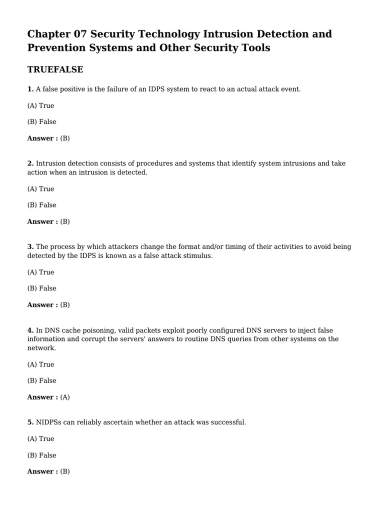 information security Ch7 tb | PDF
