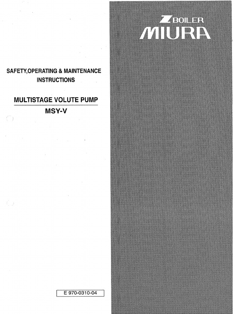 Boiler Multistage Volute Pump | PDF