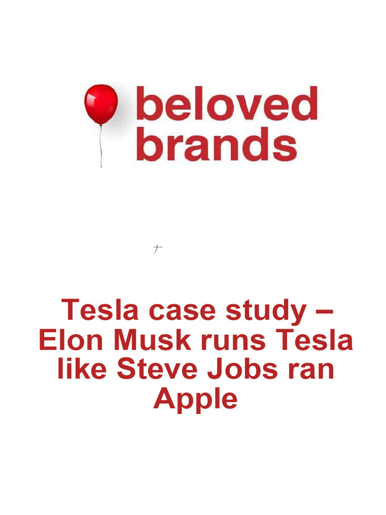 Tesla Case Study | PDF | Brand | Marketing