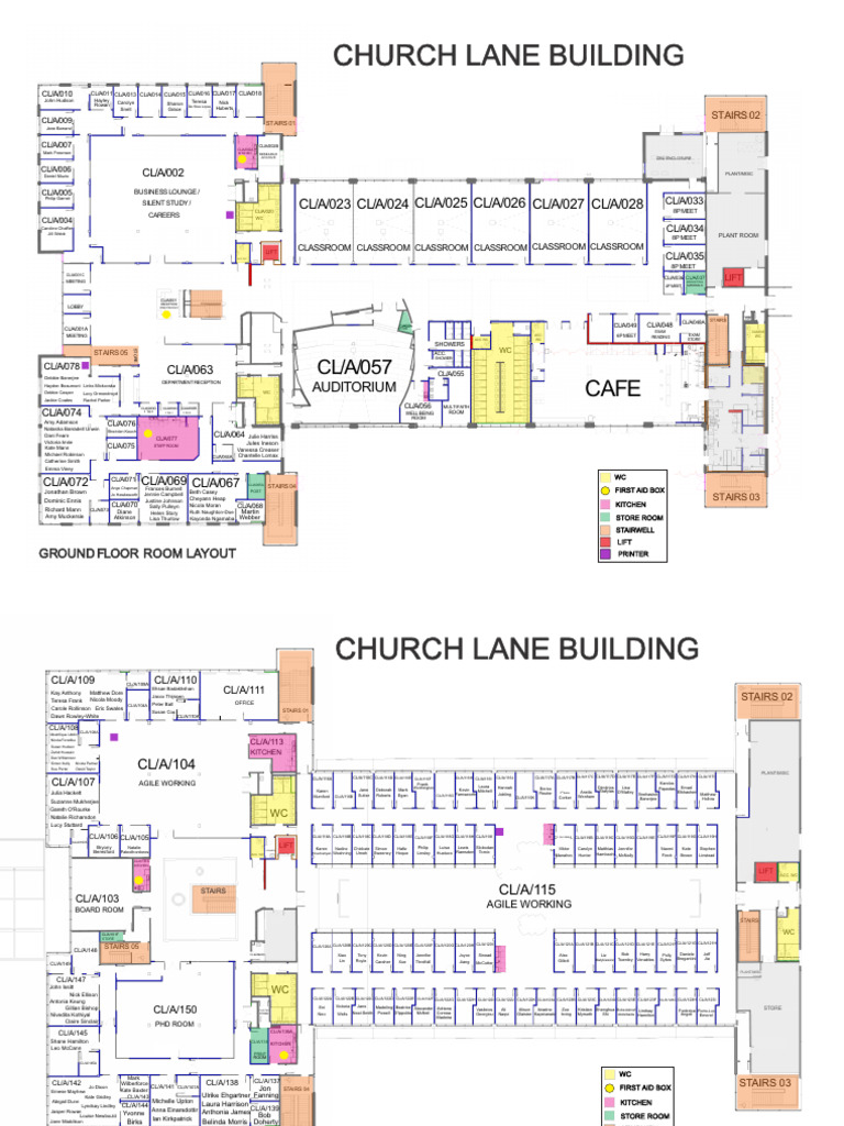 Church Lane Building - Room Layout | PDF
