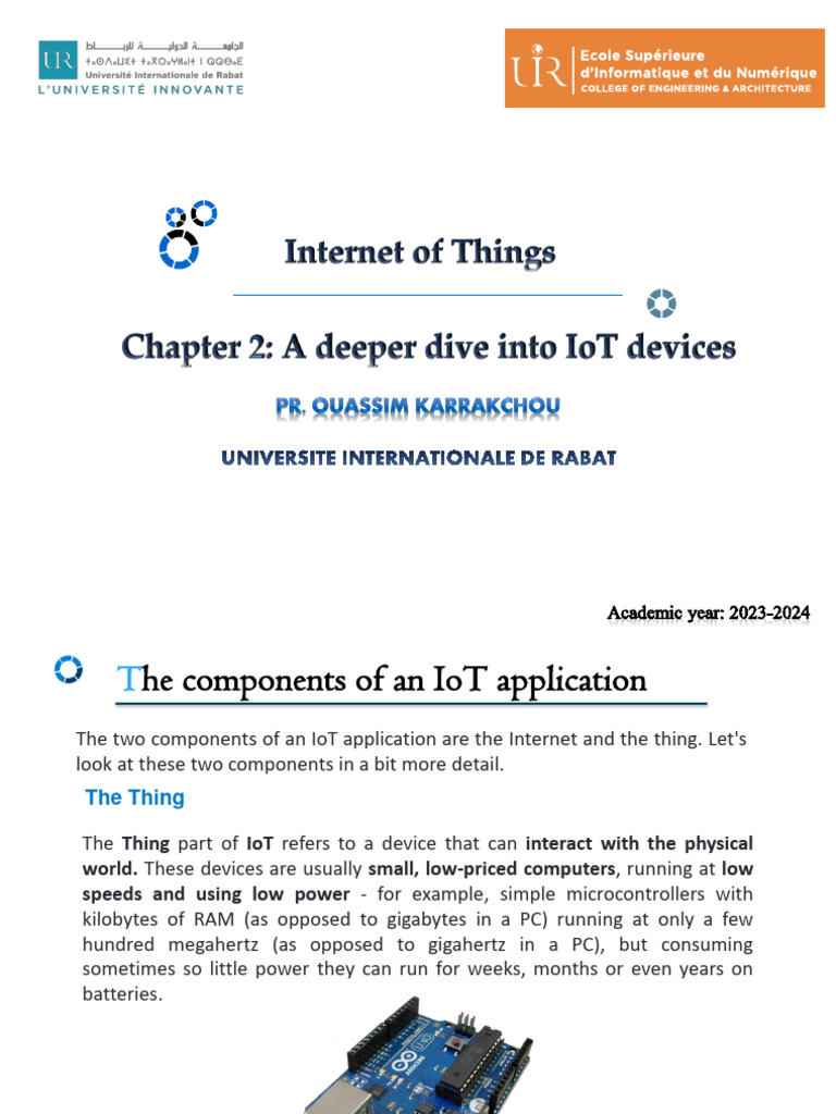 IoT Chapitre2 | PDF | Central Processing Unit | Analog To Digital Converter