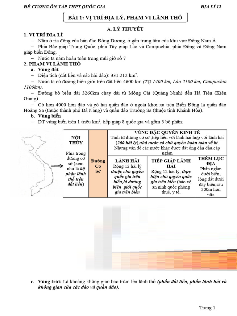 Bai 2 VI Tri Dia Ly Pham VI Lanh Tho | PDF