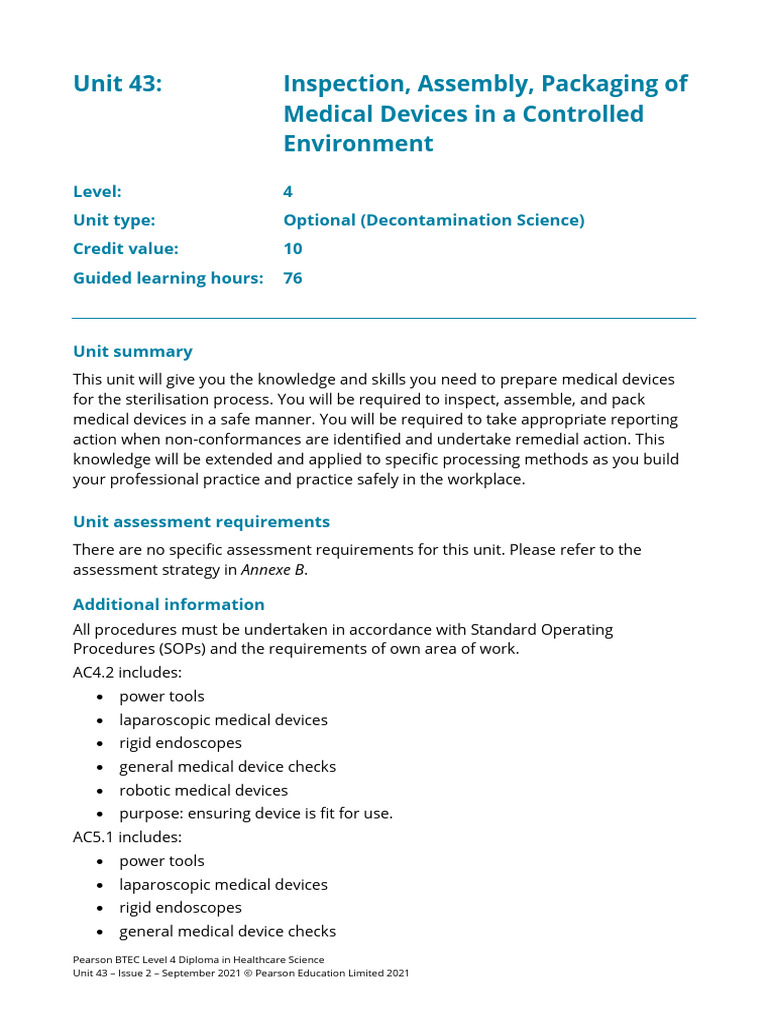 Inspect-assembly-pack-of-medical-devices | PDF | Medical Device | Personal Protective Equipment