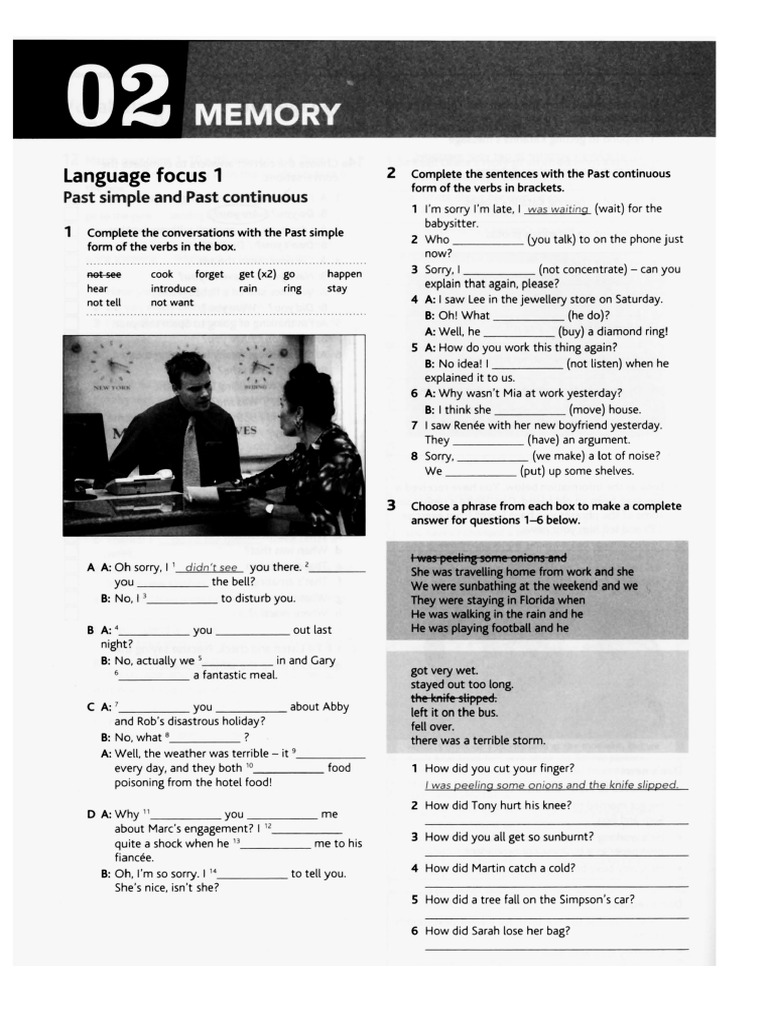 Past Continuous and Pas Simple | PDF