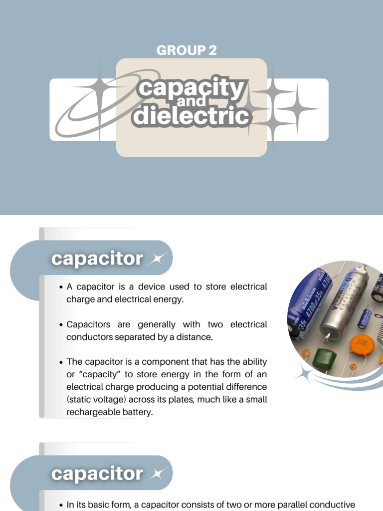 Capacitors and Dielectric Basics | PDF | Capacitor | Capacitance