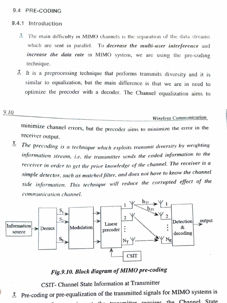 pre coding | PDF | Mimo | Computer Engineering