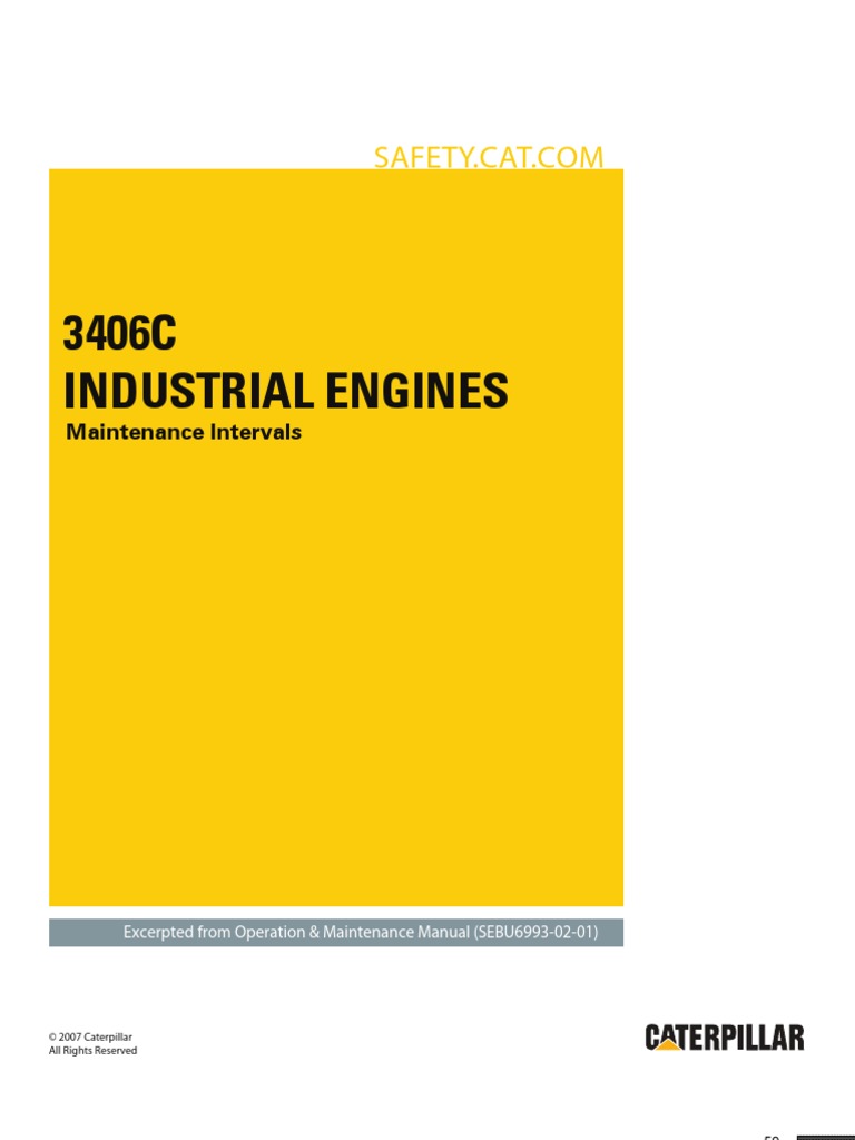 3406C+Industrial+Engines Maintenance+Intervals | PDF | Battery ...