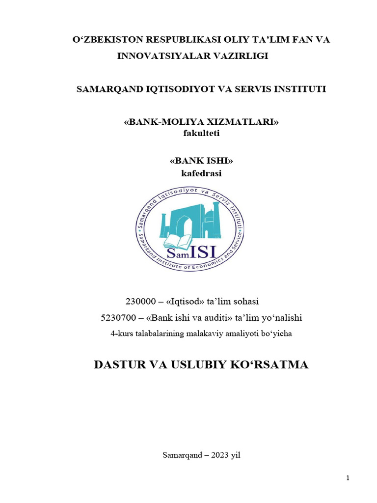 4 Kurs Amaliyot | PDF