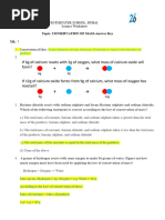 Reacting Masses Questions GCSE | PDF