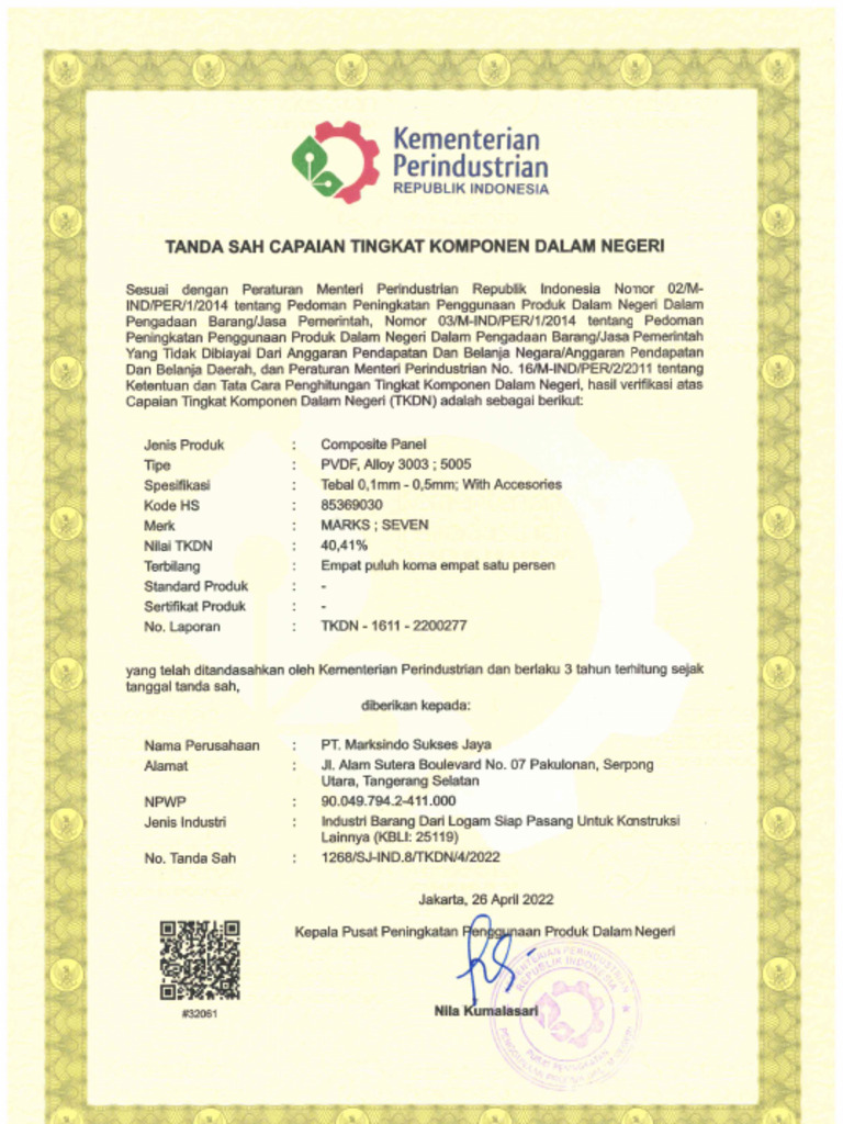 TKDN Sevenmarks Acp | PDF