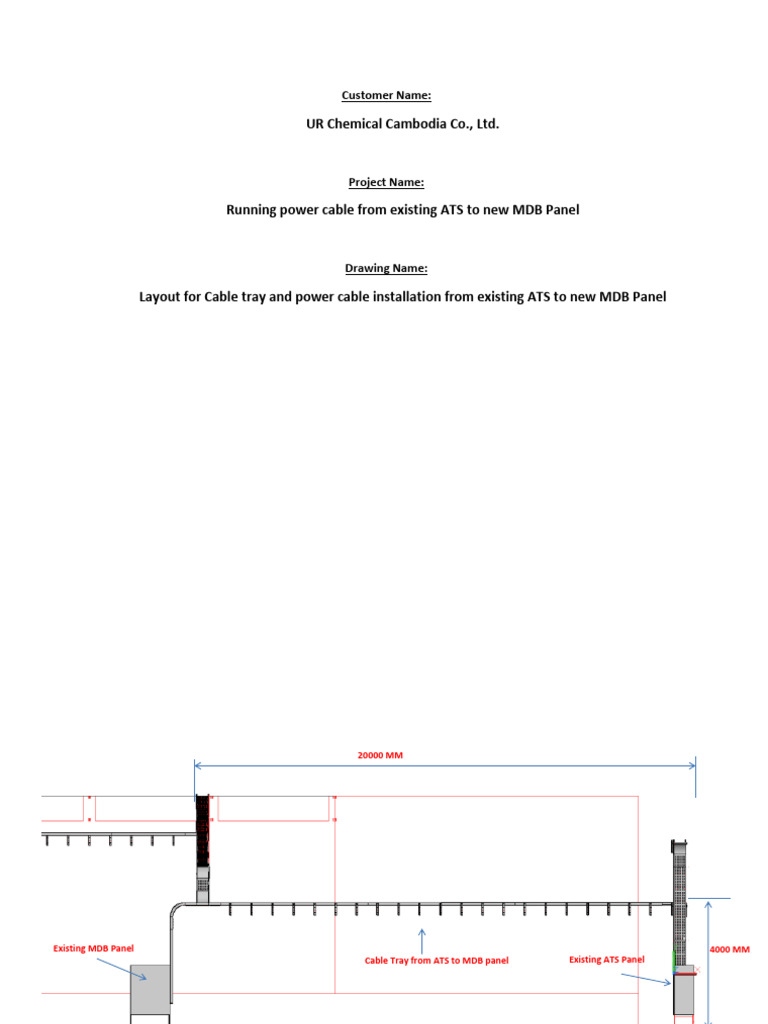Layout-for-cable-and-tray-R1 | PDF | Wire | Electrical Wiring