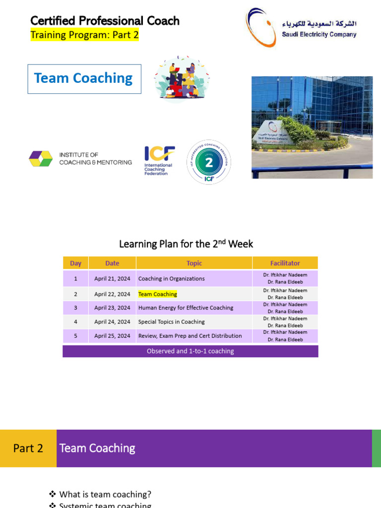 Team Coaching Mastery | PDF | Cost Of Living | System