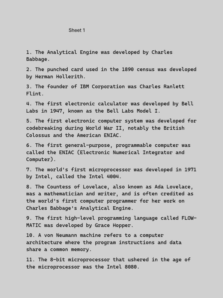 Sheet (1,2) | PDF | Central Processing Unit | Byte
