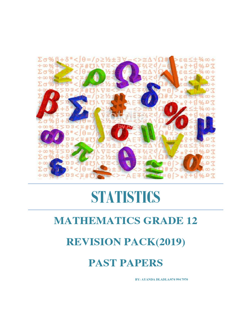 2019 Grade 12 Statistics | PDF