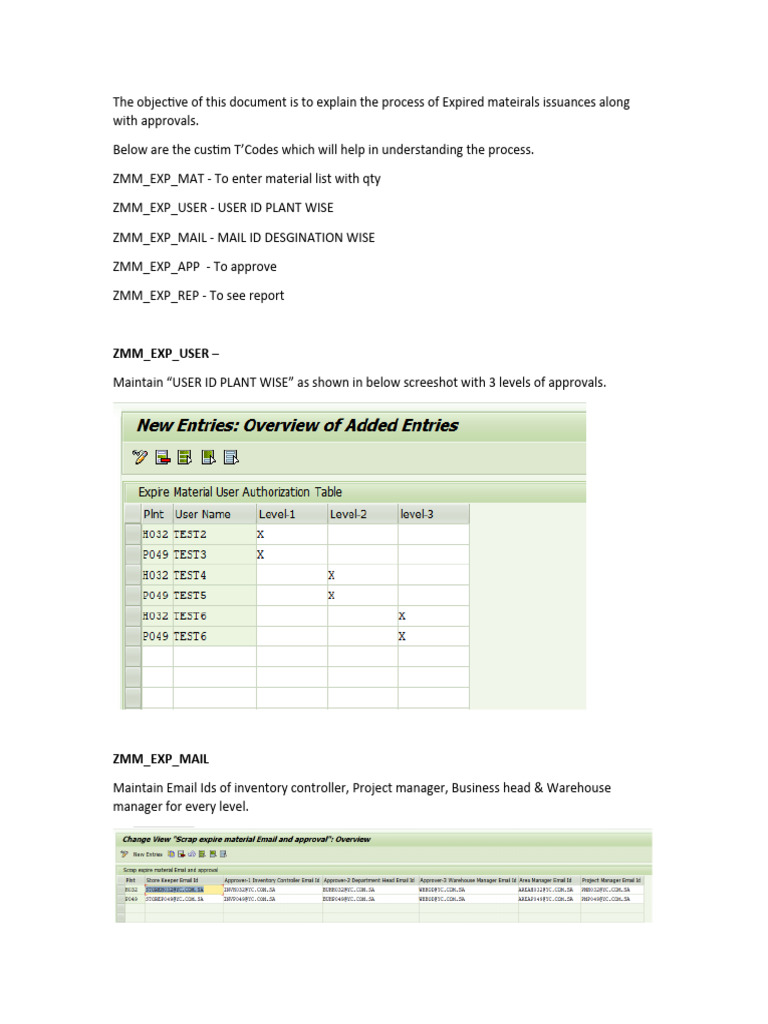 Expired Material Process - SAP | PDF | Technology & Engineering