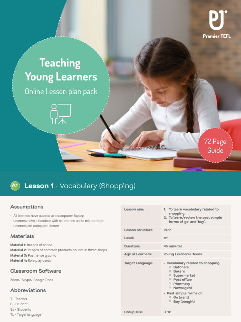 Teaching Young Learners Online Lesson Pack | PDF | Learning | Second ...