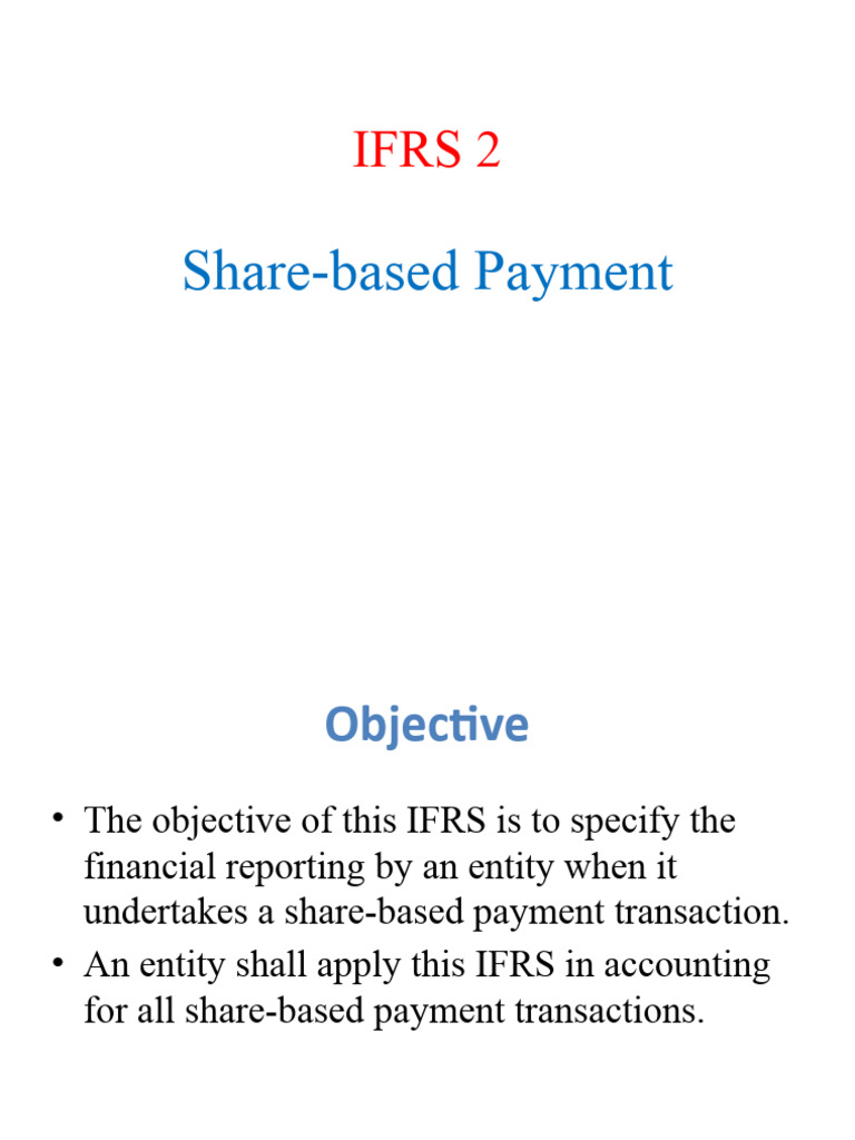 IFRS 2 (2) | PDF | Fair Value | Option (Finance)