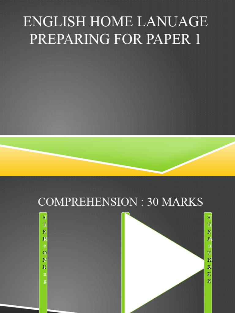 English: Preparing For Paper 1 | PDF | Verb | Comma
