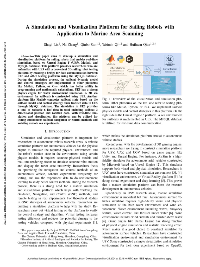 A Simulation and Visualization Platform For Sailing Robots With Application To Marine Area ...