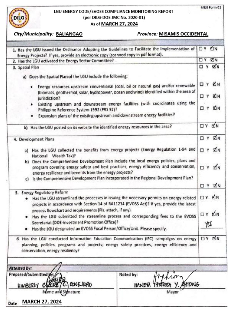LGU Energy Compliance Report | PDF | Finance & Money Management ...