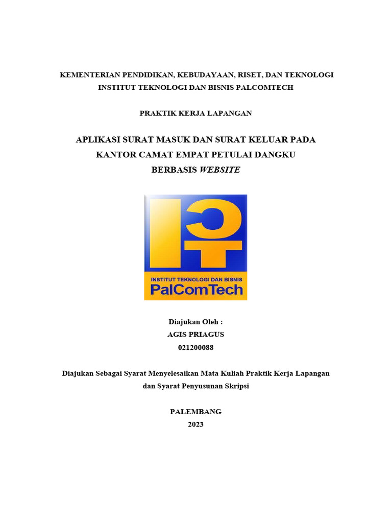 PKL - Si - 2023 - Agis Priagus | PDF