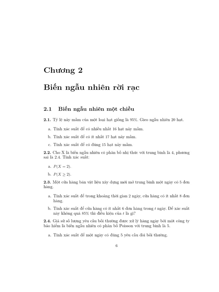 CH Ïng 2 Bi N Ng®U Nhiên Rìi R C | PDF