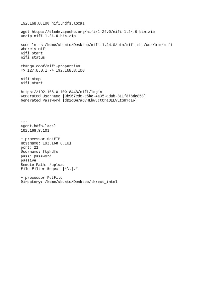NiFi Setup for Data Processing | PDF