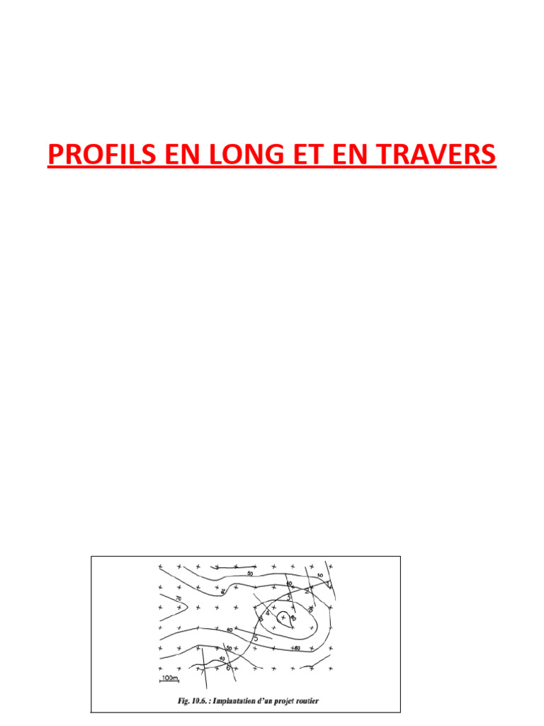 Profils en Long Et en Travers | PDF | Dessin