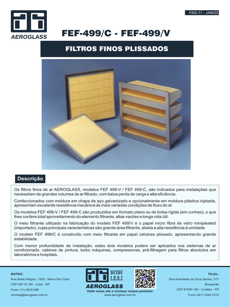 FAG-11 Filtros Finos Plissados r0122 | PDF