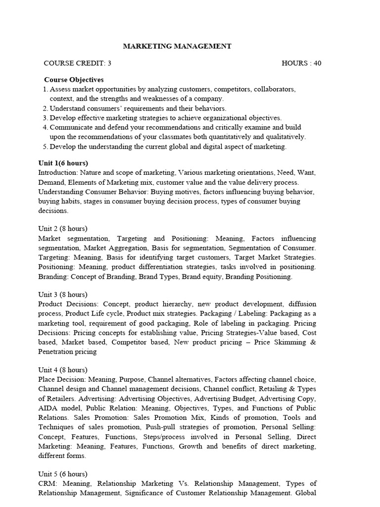 Marketing Management | PDF | Marketing | Consumer Behaviour