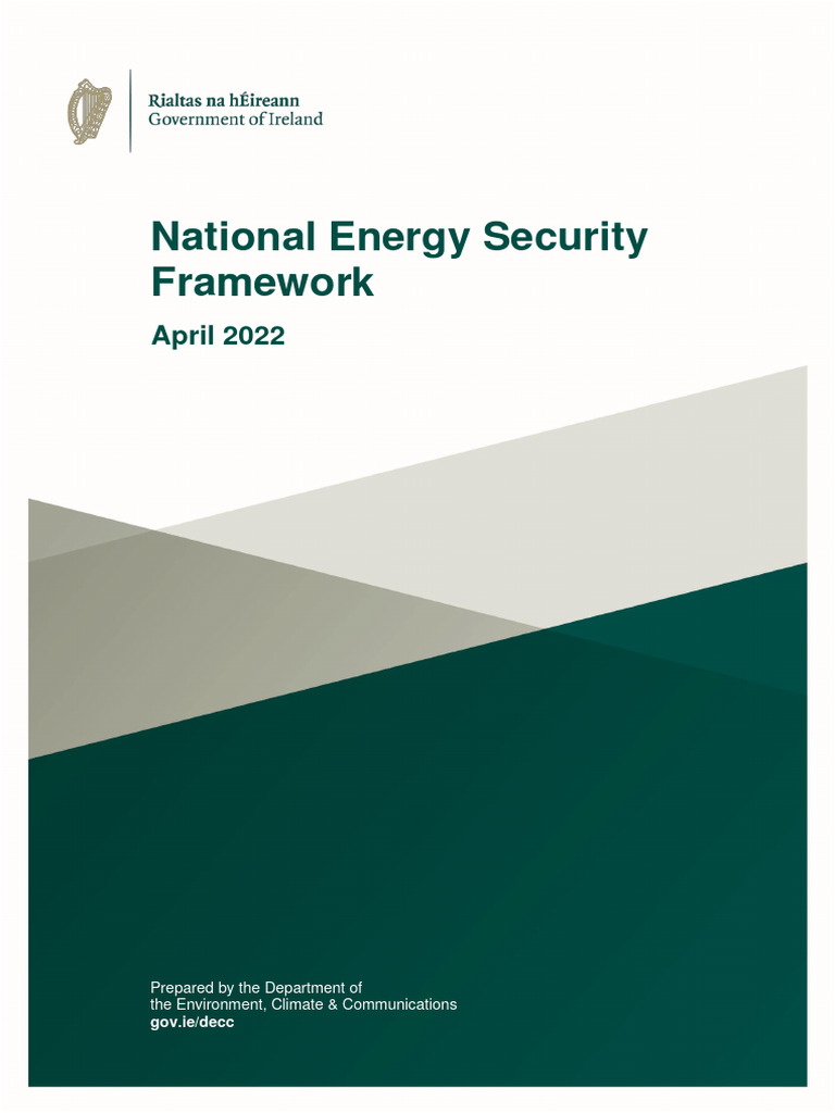 National Energy Security Framework: April 2022 | PDF | Energy Security ...