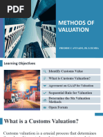 Method 1 Import Valuation Policy Guide | PDF | Prices | Valuation (Finance)
