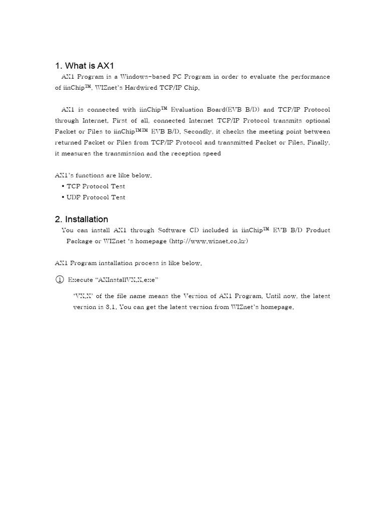 AX1 Manual V3.1 (Eng) | PDF | Transmission Control Protocol | Port (Computer Networking)