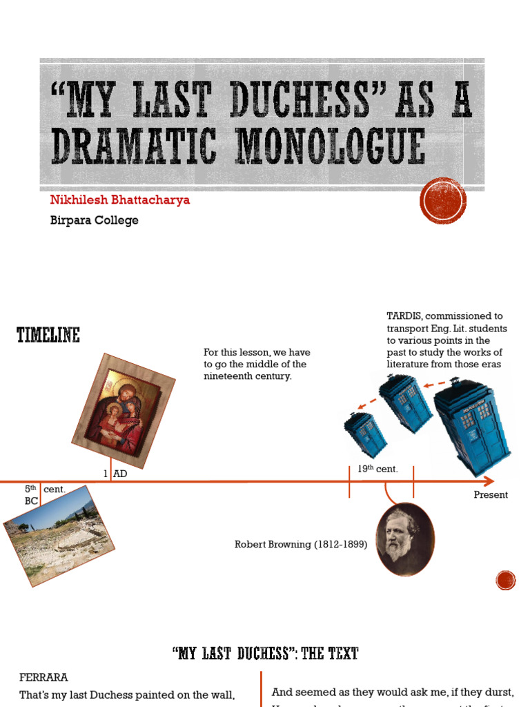 Dramatic Monologue | PDF | Poetry