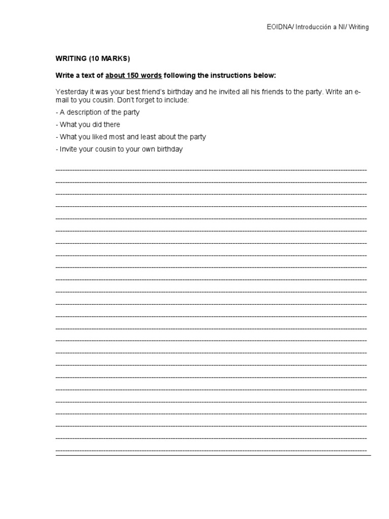 A Birthday Party | PDF