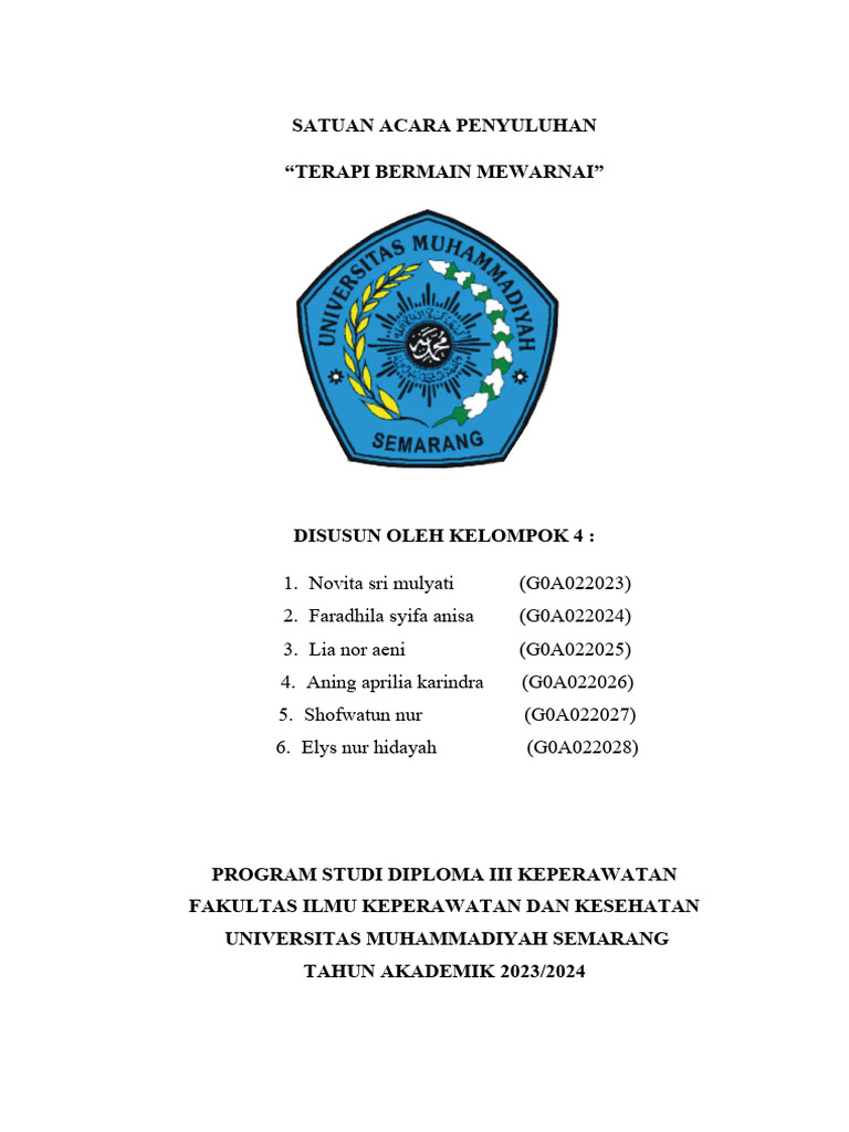 Sap Terapi Bermain | PDF | Pengembangan Diri