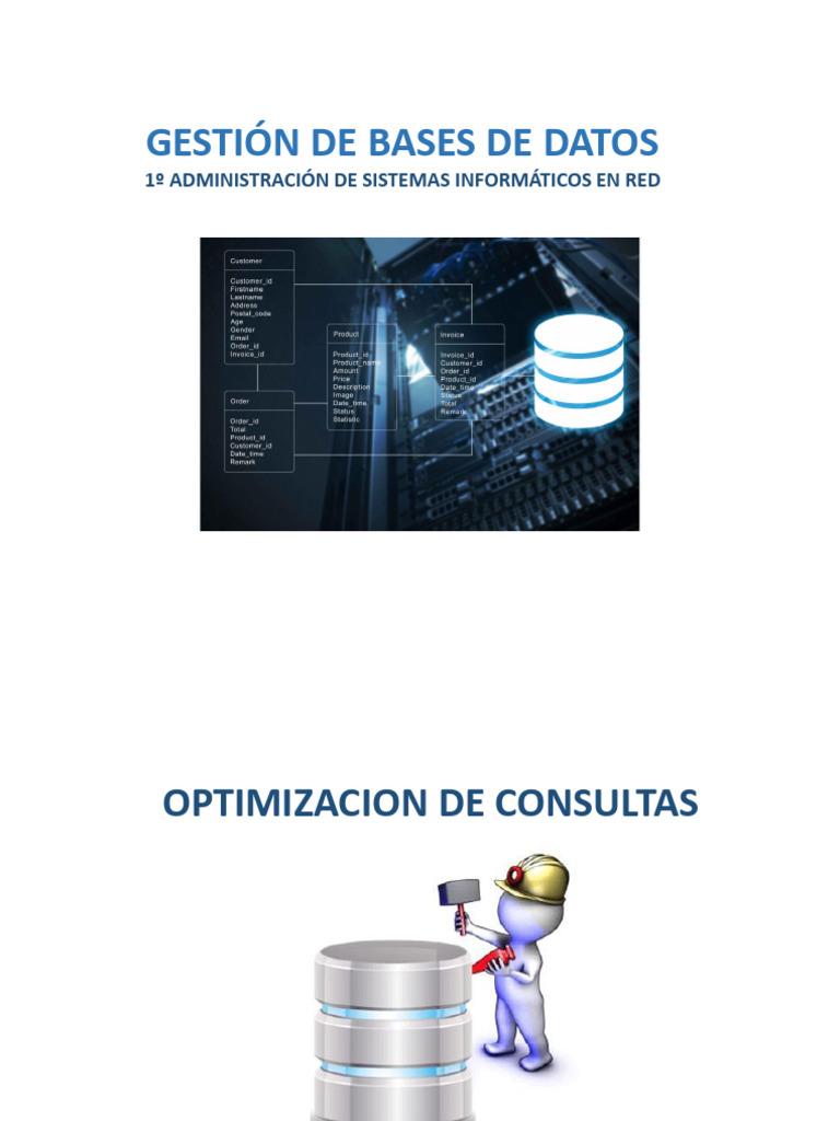 Tema6.Optimización de Consultas | PDF | Bases de datos | Informática