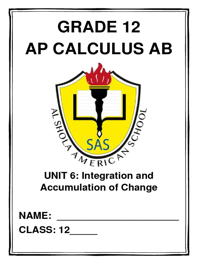 Unit 6: Integration & Change Review | PDF | Integral | Summation