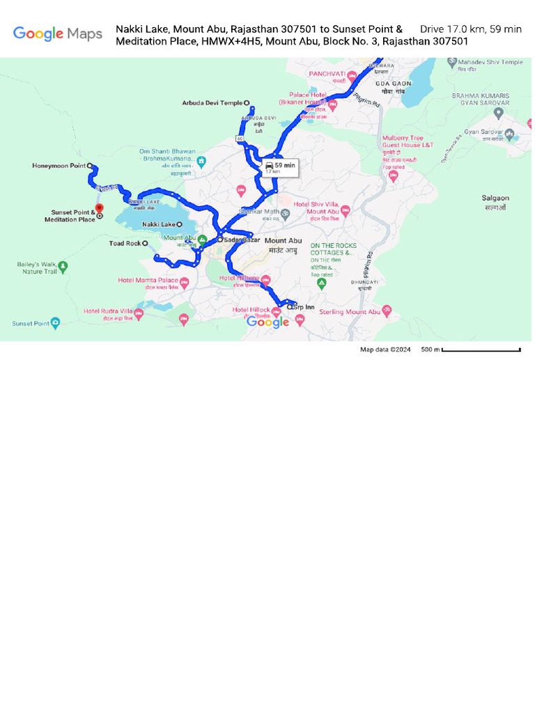 Mount Abu Map | PDF