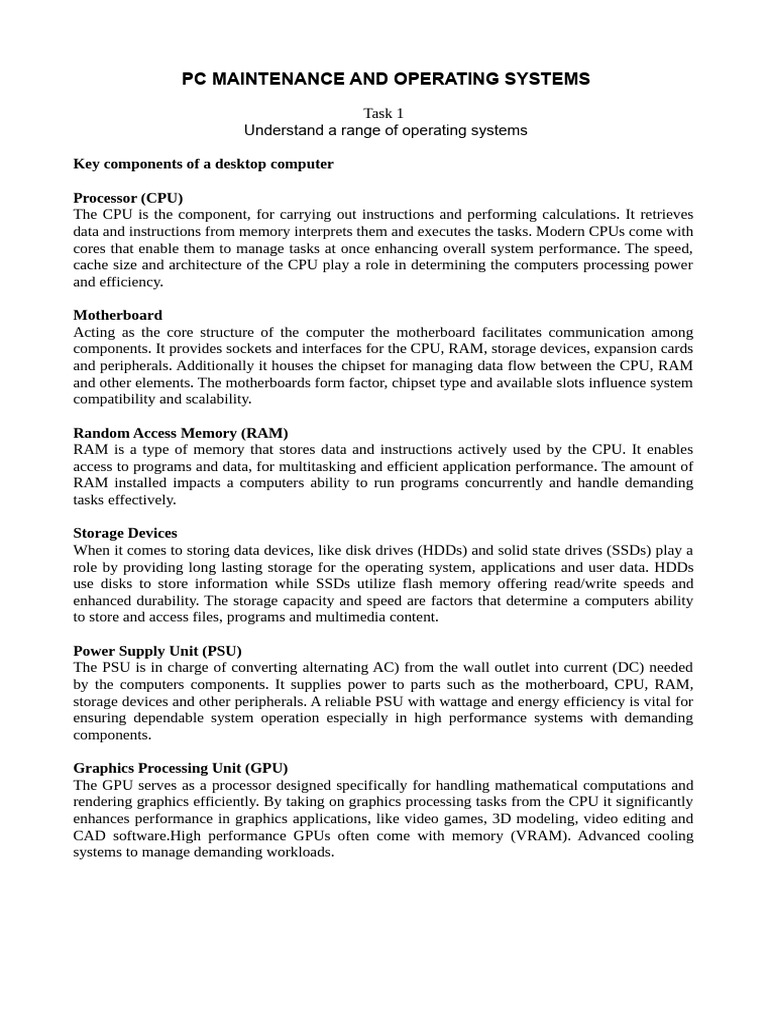 PC Maintenance Done | PDF | Operating System | Antivirus Software