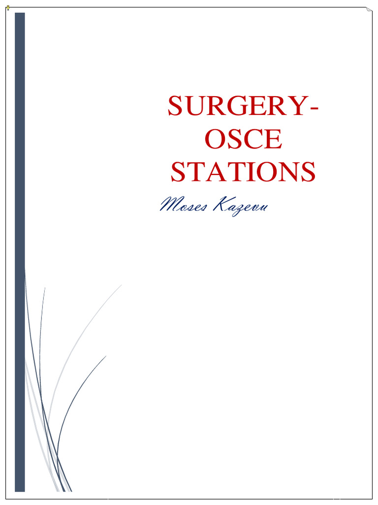 Surgery Osce Stations | PDF | Medical Specialties | Clinical Medicine