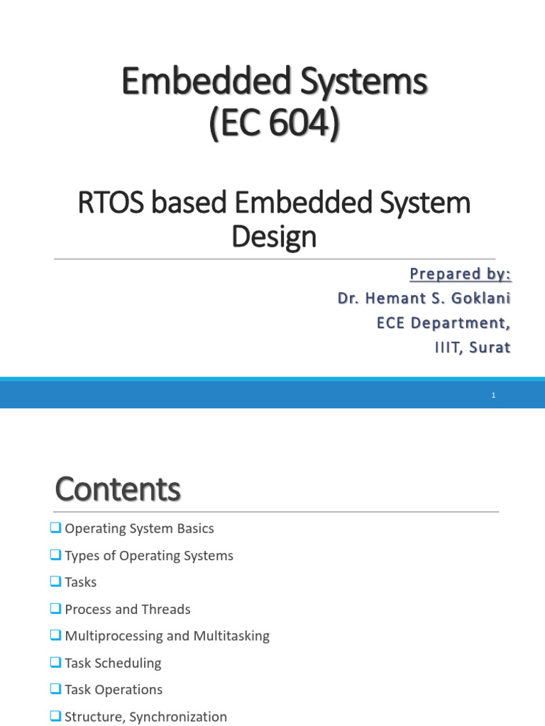 RTOS Based Embedded System Design | PDF | Process (Computing ... RTOS Based Embedded System Design | PDF | Process (Computing ...