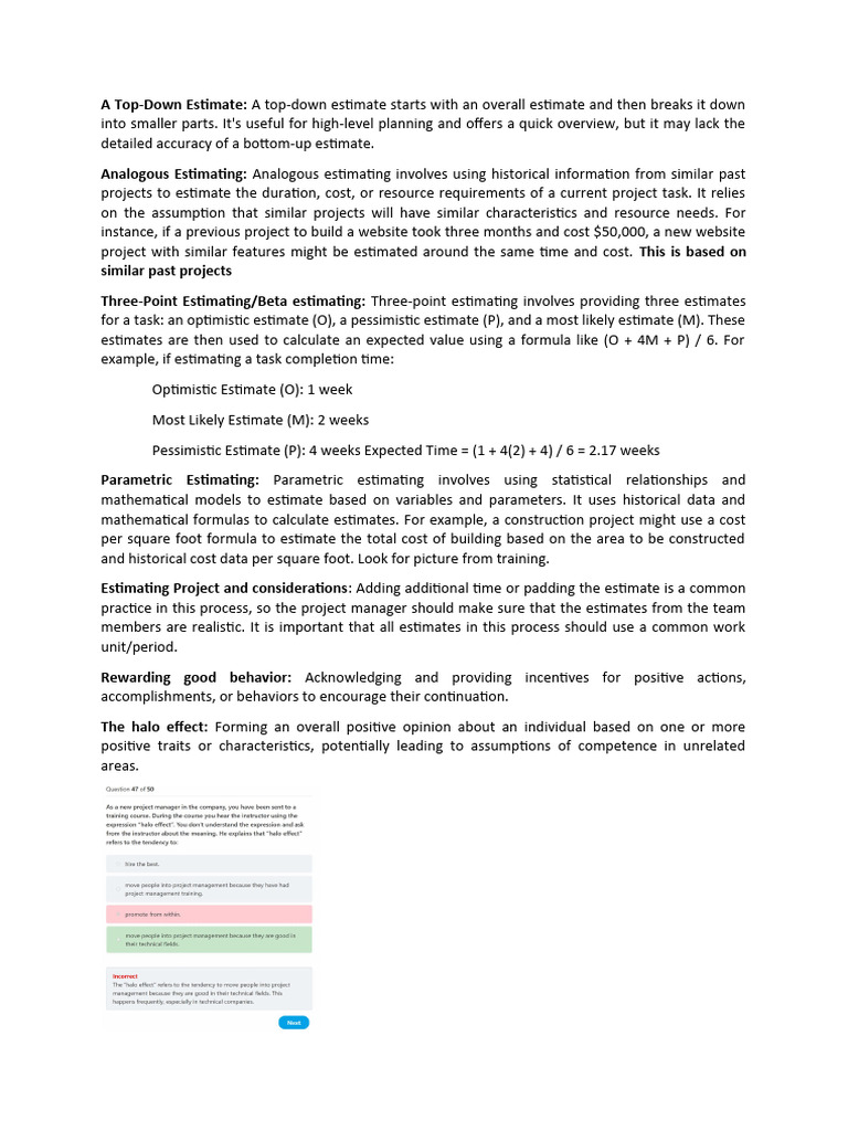 PMP V4 | PDF | Net Present Value | Risk