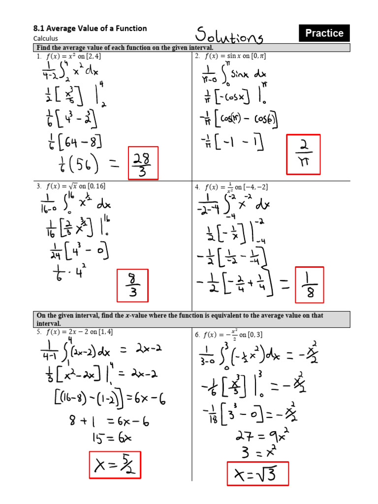 8 1 Solutions | PDF | Function (Mathematics) | Derivative